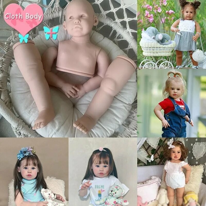 Неокрашенный и разобранный набор кукол-реборнов, размер готовой куклы 73 см, reborn Linh