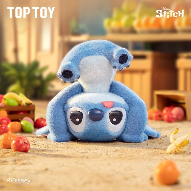 Toptoy Disney Stitch Hello Series Mystery Blind Box Flocking Figure Kawaii Desktop Decor Collectible Gift For Fans Kids Birthday