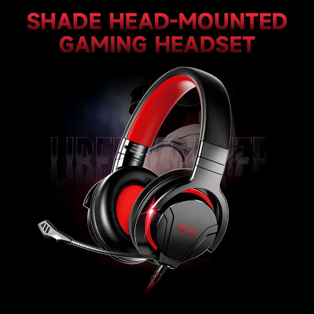 Игровая гарнитура LIBERTY GAMER SHADE, 40 мм драйверы, эргономичная, съемный микрофон