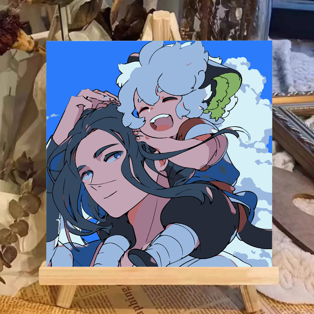 Bungo Stray Dogs Осаму Дадзай DIY Цифровая масляная живопись Раскраска ручной работы Накахара Чуя Аниме товары Акриловая живопись