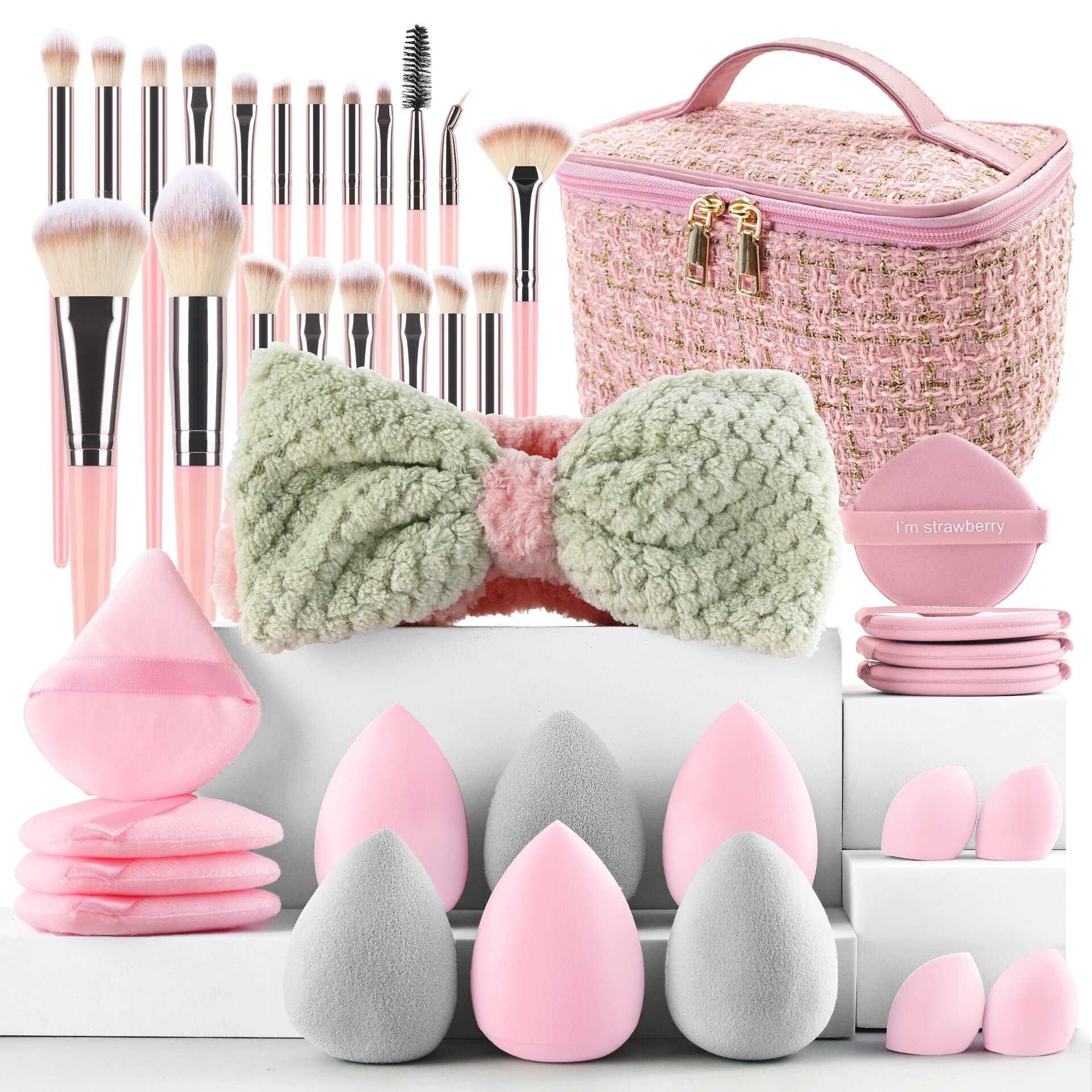 40 предметов набор инструментов для красоты для умывания лица и макияжа полный набор Xiyin Temu дропшиппинг