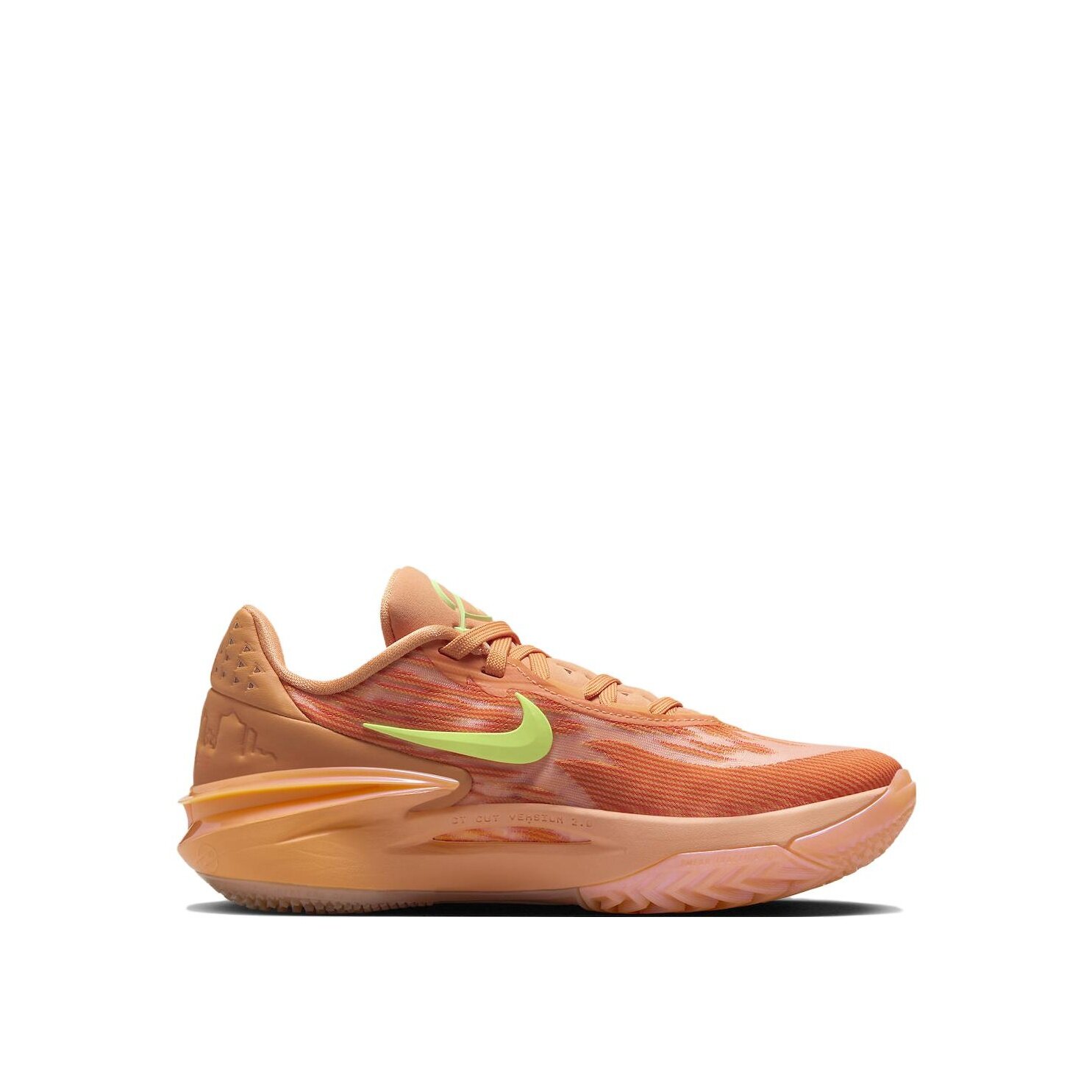 Кеды NIKE Air Zoom G.T. Cut 2, размер EU 40 стопа (25.5CM), оранжевый — фото 1