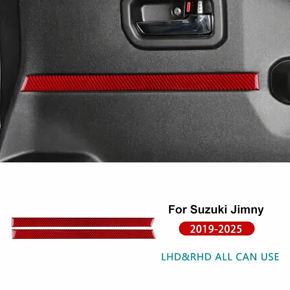 Наклейка на дверь Suzuki Jimny 2019-2025, Red Carbon