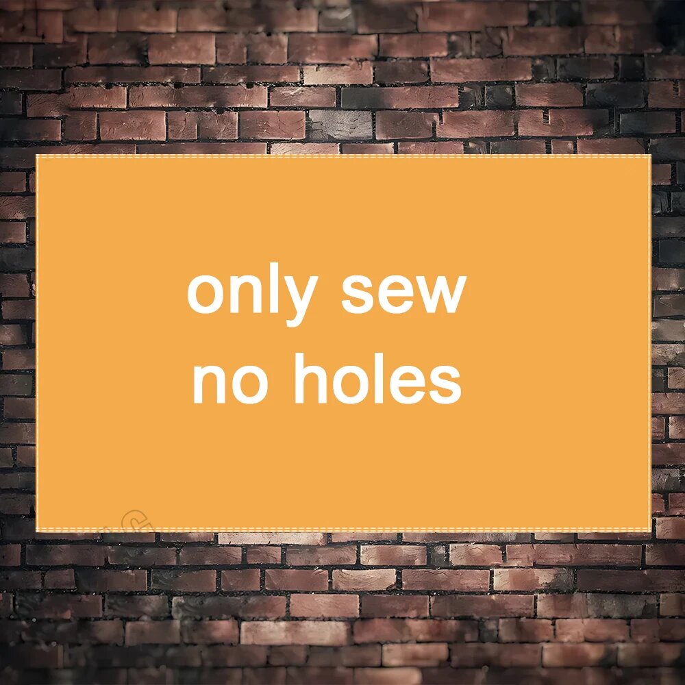 Декоративный полиэстерный флаг с логотипом 60X90CM, only sew no holes