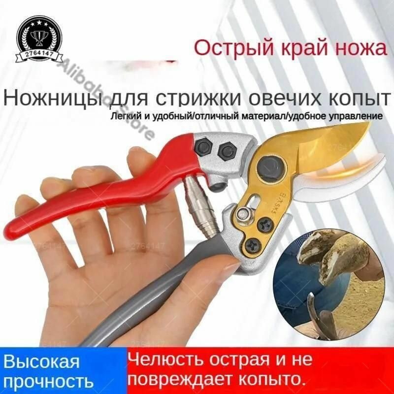 GM Ножницы для обрезки копыт овец, коз, МРС суперострые TONG (CHINA)/ копытные ножницы коз и овец