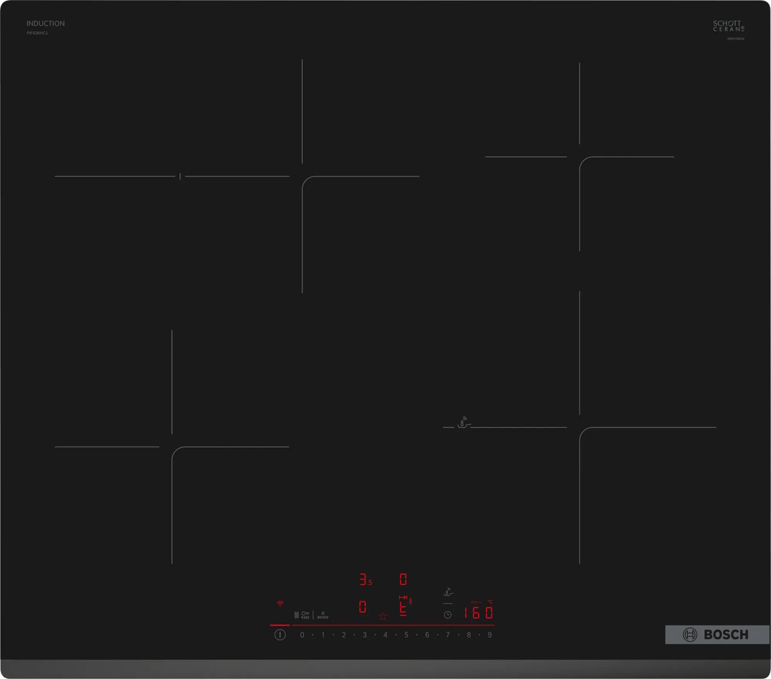 Встраиваемая индукционная варочная панель Bosch PIF63KHC1E