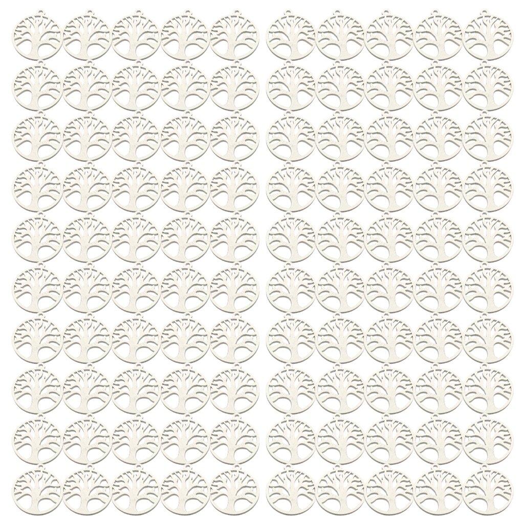 Упаковка из 100 Незаконченных Деревянных Деревьев Жизни Орнамент Для Украшения Дома Поделки Из Натурального дерева Художественные Принадлежности