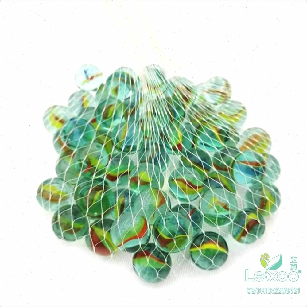 Стеклянные шарики Марблс для декора и игр, 16мм, 50 шт