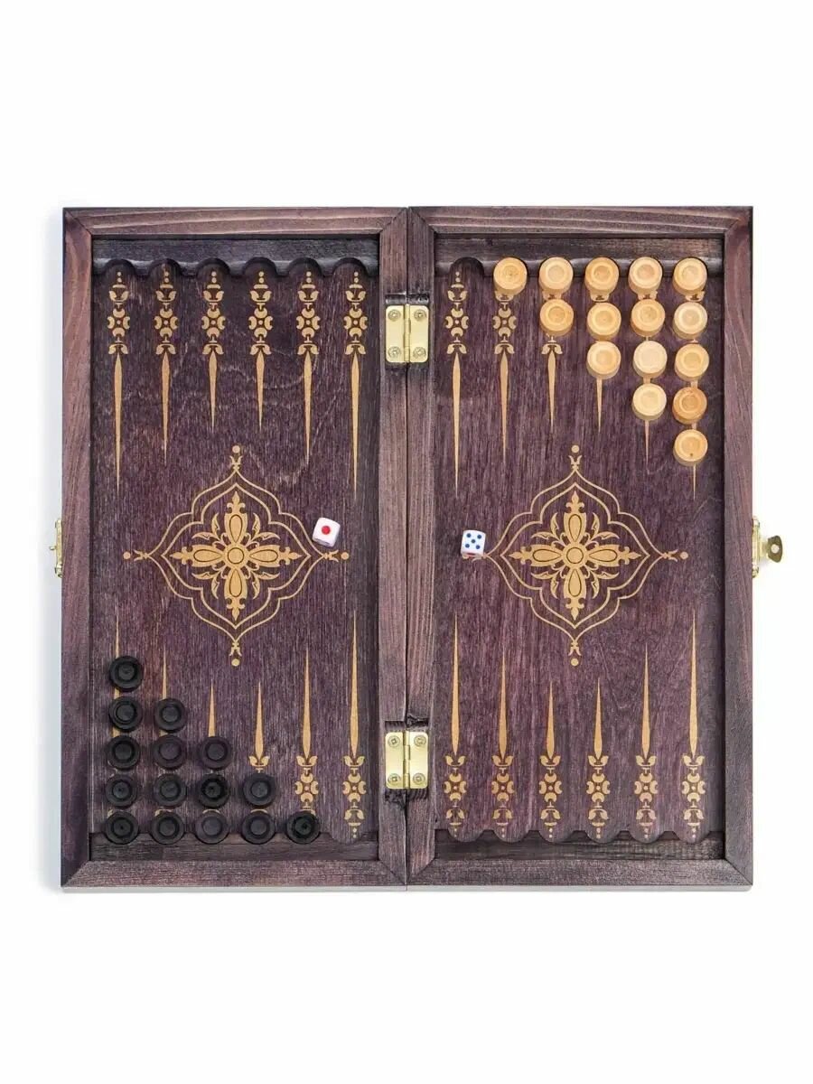 Нарды Черное золото, деревянная доска 29 29 см