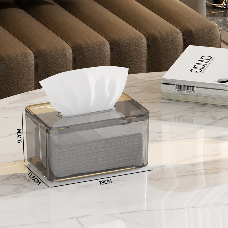 Настольная коробка для салфеток, скандинавский стиль, простая, прозрачная, для дома, гостиной, коробка для салфеток, хранение салфеток для ресторана