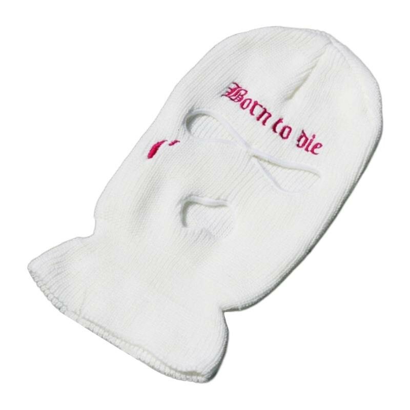 Взрослая балаклава с тремя отверстиями, Белый