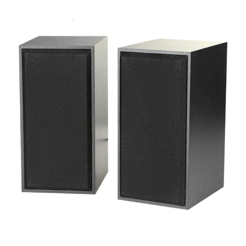 USB-динамик с сабвуфером, деревянный, 3,5 мм, для ПК, Черный