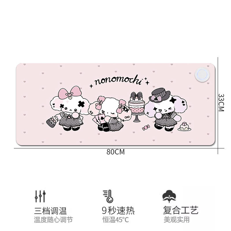 Нагреваемая мышь, коврик для стола с подогревом, интеллектуальный таймер постоянной температуры, офисный коврик из PU кожи, водонепроницаемый, подогреватель для рук, оптовая продажа