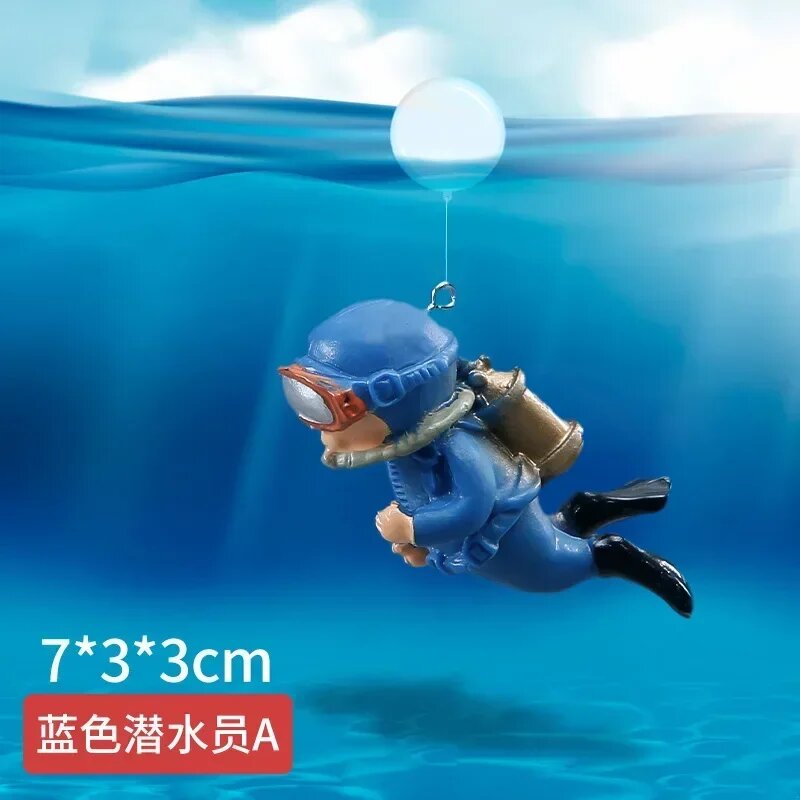 Светящиеся мини-дайверы для аквариума