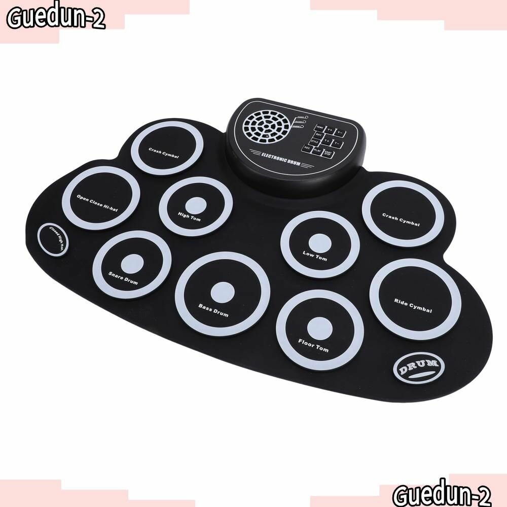 9 Pads Electronic Drum Set, Легкий, 10 ритмов, для домашних тренировок и музыкальных уроков