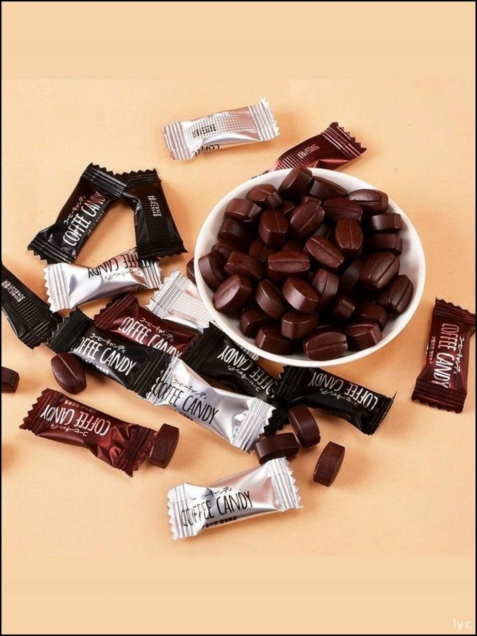 Инновационные леденцы Coffee Candy без сахара с премиальным кофейным вкусом, 100г в индивидуальной упаковке