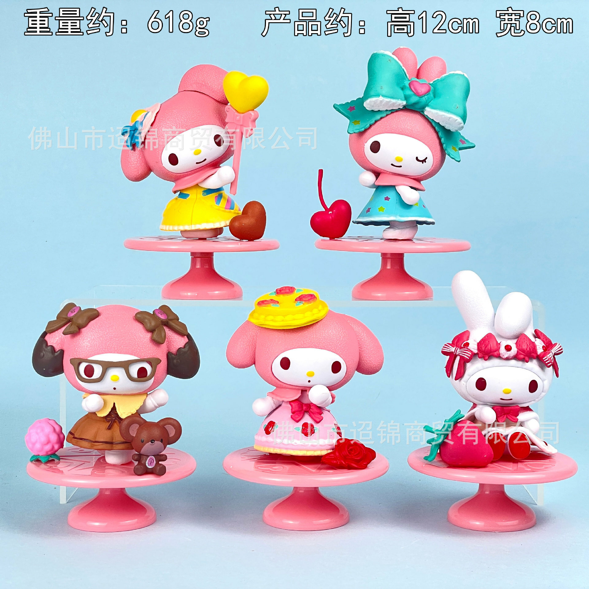 Блокнот для заметок My Melody, фигурка собаки Chloe Pacha, фигурка собаки Cinnamon, фигурка собаки Pudding