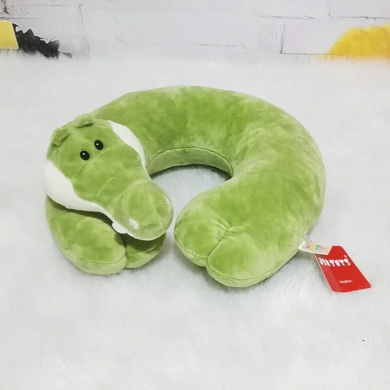 Дорожная подушка Hoiime в виде животного Зеленый, Crocodile