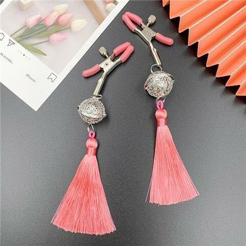 Сексуальные зажимы для сосков с кисточками для мужчин и женщин, милые звонки для стимуляции сосков, анальные пробки с бусинами