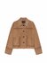 Куртка STUDIO AR Long-sleeve suede-leather jacket, размер 38, коричневый