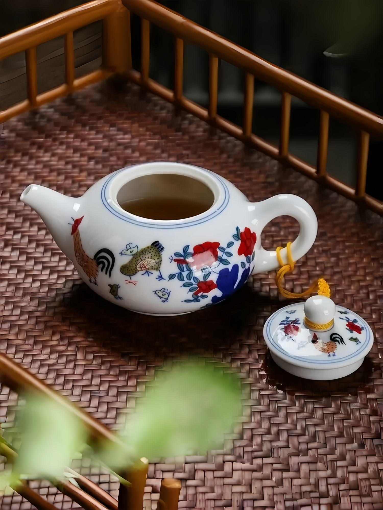 Заварочный чайник ZARA HOME, керамика, термоизолированная ручка, мытье в посудомойке, 200мл