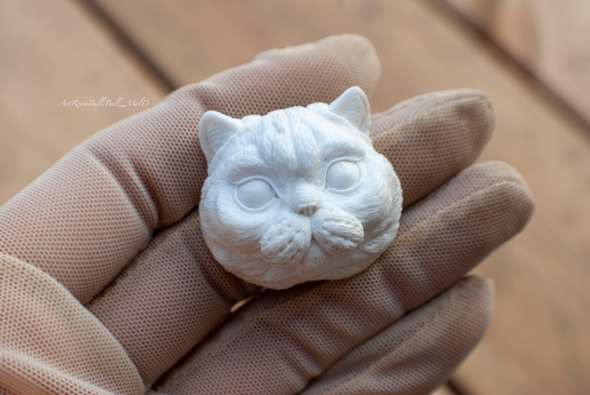 Авторский силиконовый молд Британский кот (миди) — форма для эпоксидной смолы, гипса, мыла, полимерной глины