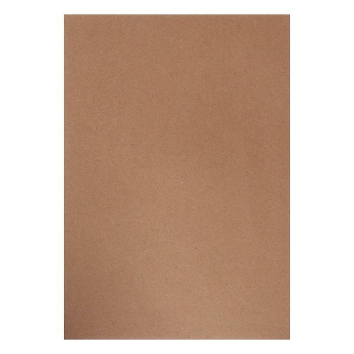 Набор Крафт Бумага А4, 50 листов, 210 х 297 мм, 200 г/м , коричневый