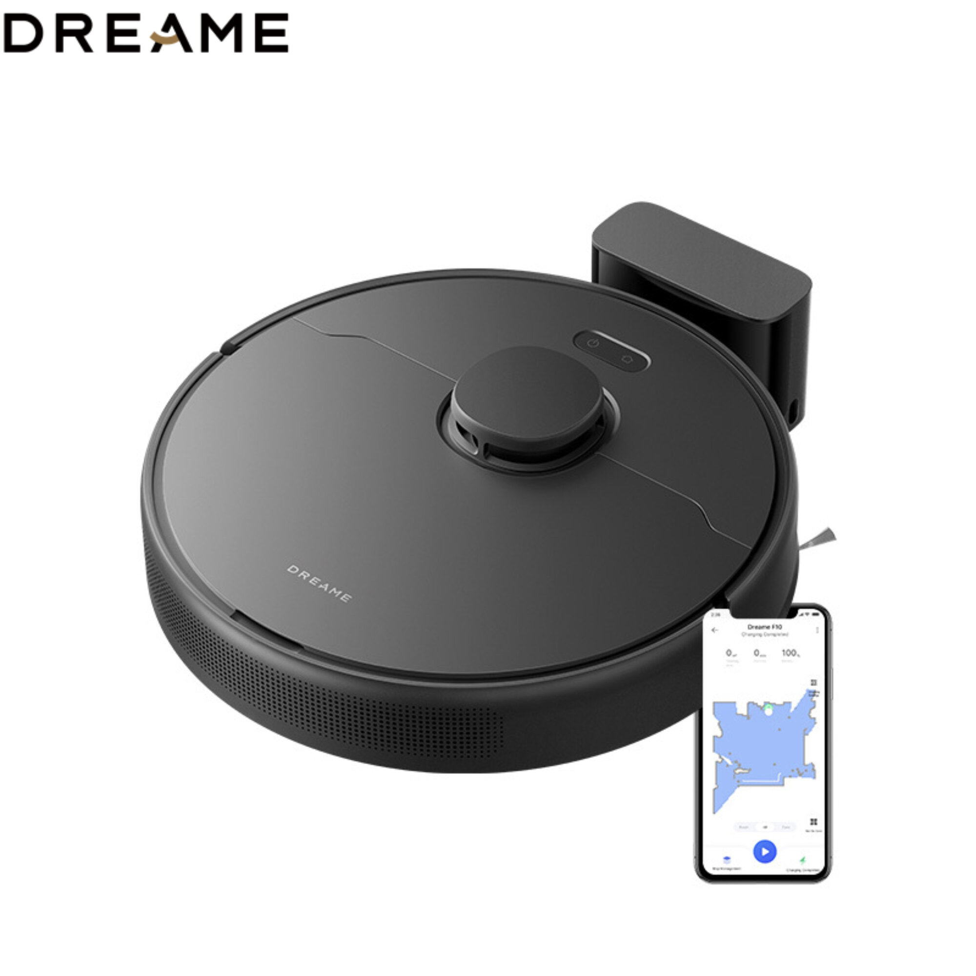 Dreame F10 робот-пылесос с влажной уборкой, 13 000 Па, навигация Pathfinder™, 5200 мА·ч