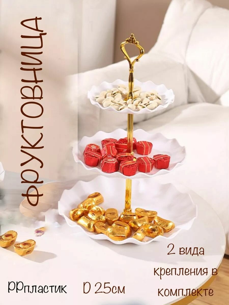 Фруктовница, диаметр 25 см, 1 шт