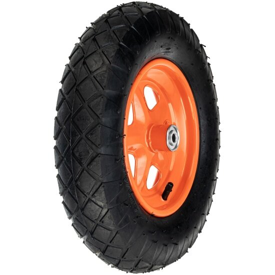 Колесо Palisad пневматическое «Звезда» 4.80/4.00-8 D380 мм, внутренний диаметр подшипника 12 мм длина оси 90 мм 689475