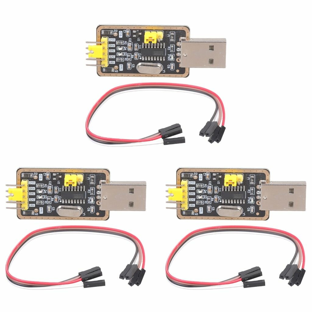 3 литра CH340G RS232 для обновления модуля USB-TTL с небольшой платой со щеточным кабелем