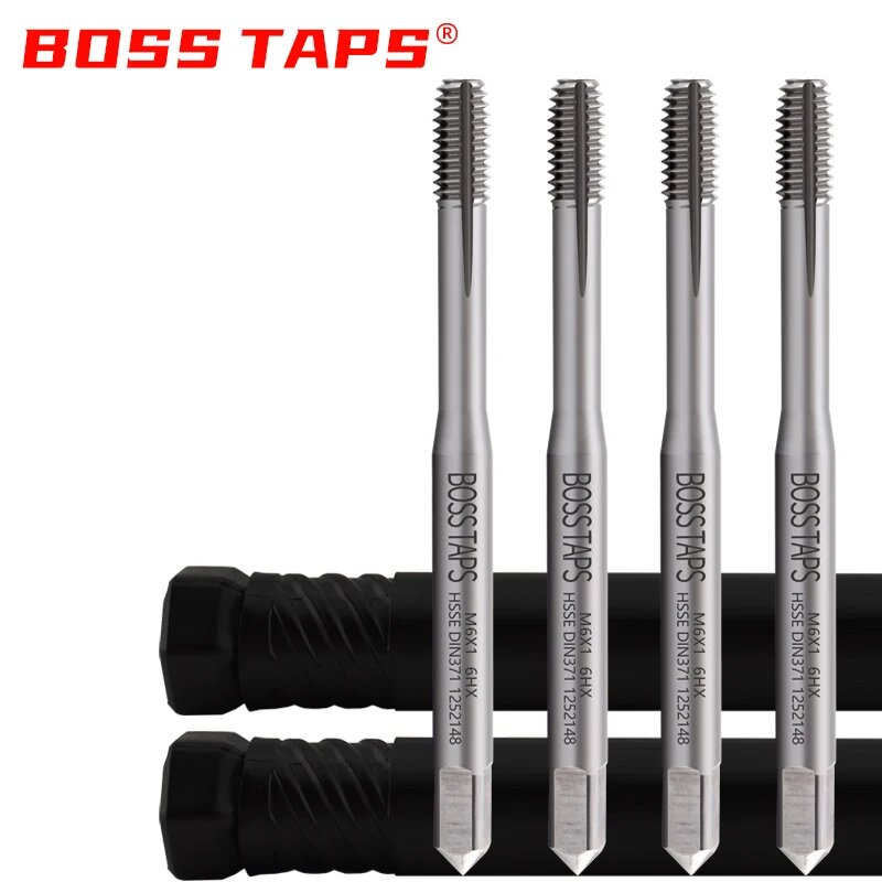 Метчик BOSS HSSE M5X0.8 DIN371, без покрытия