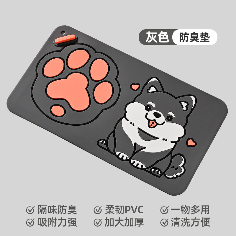 Прямоугольная крышка для сливного отверстия в ванной, защита от запаха, защита от насекомых, кухня, ванная, туалет, милый мультяшный силиконовый стикер для сливного отверстия