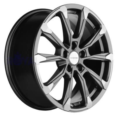 Литой колесный диск Khomen Wheels KHW1808 (Geely Coolray) 7,5x18/5x114,3 ET50 D54,1 Gray-FP