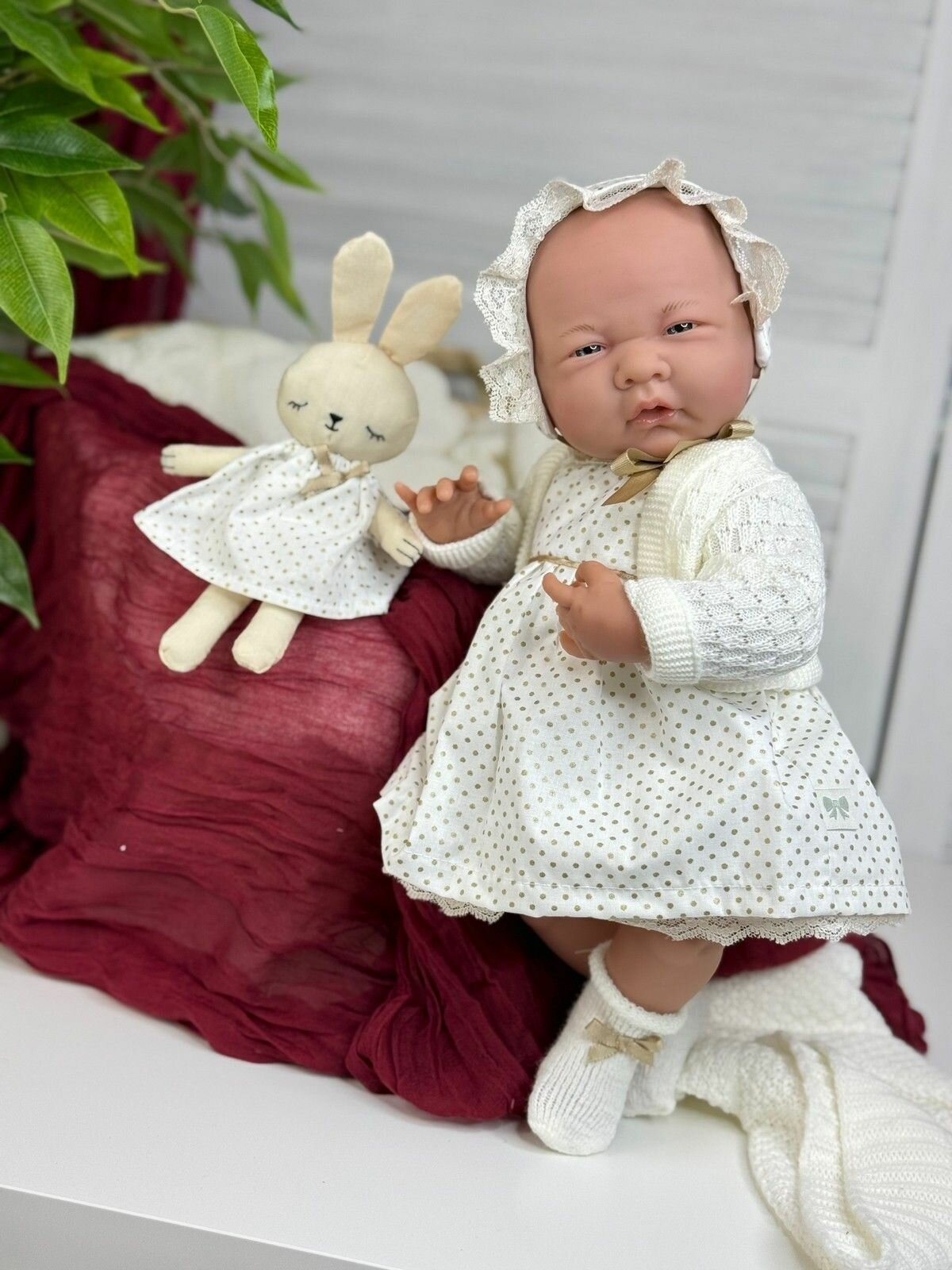 Кукла для девочки мягконабивная 39 см Новорожденная