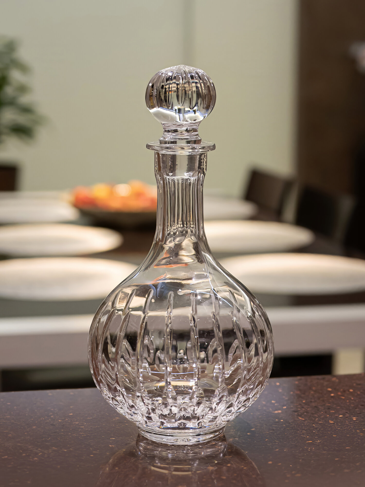 Хрустальный графин с пробкой для водки коньяка ликера 0,35 литра Неман 4184-900/43