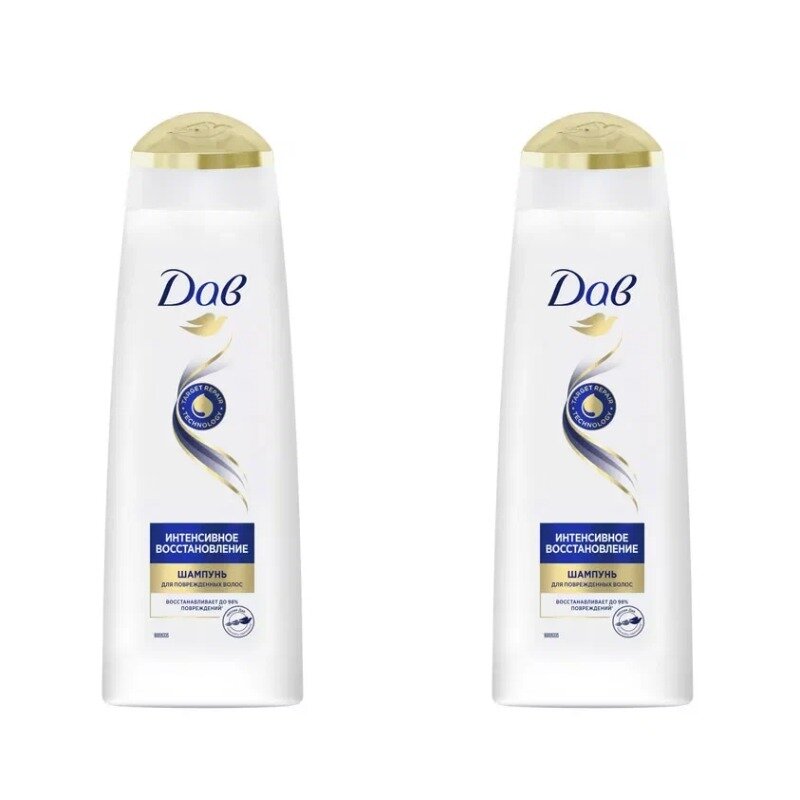 Шампунь для волос, Дав, Repair Therapy, интенсивное восстановление, 250 мл, 2 шт