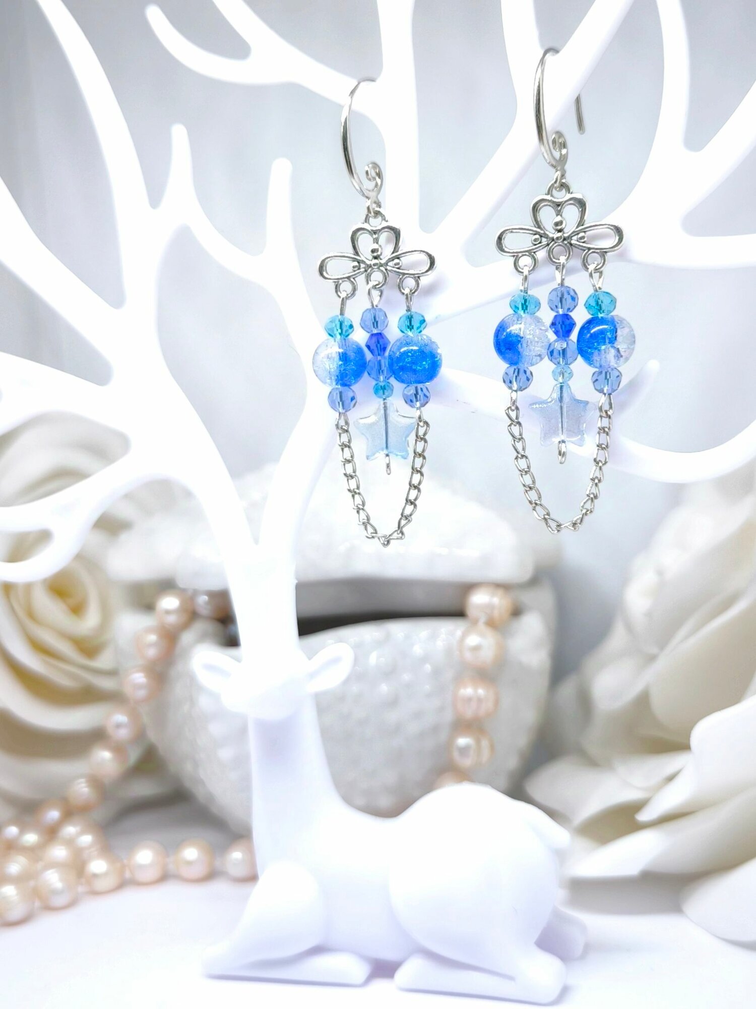 Серьги, стекло