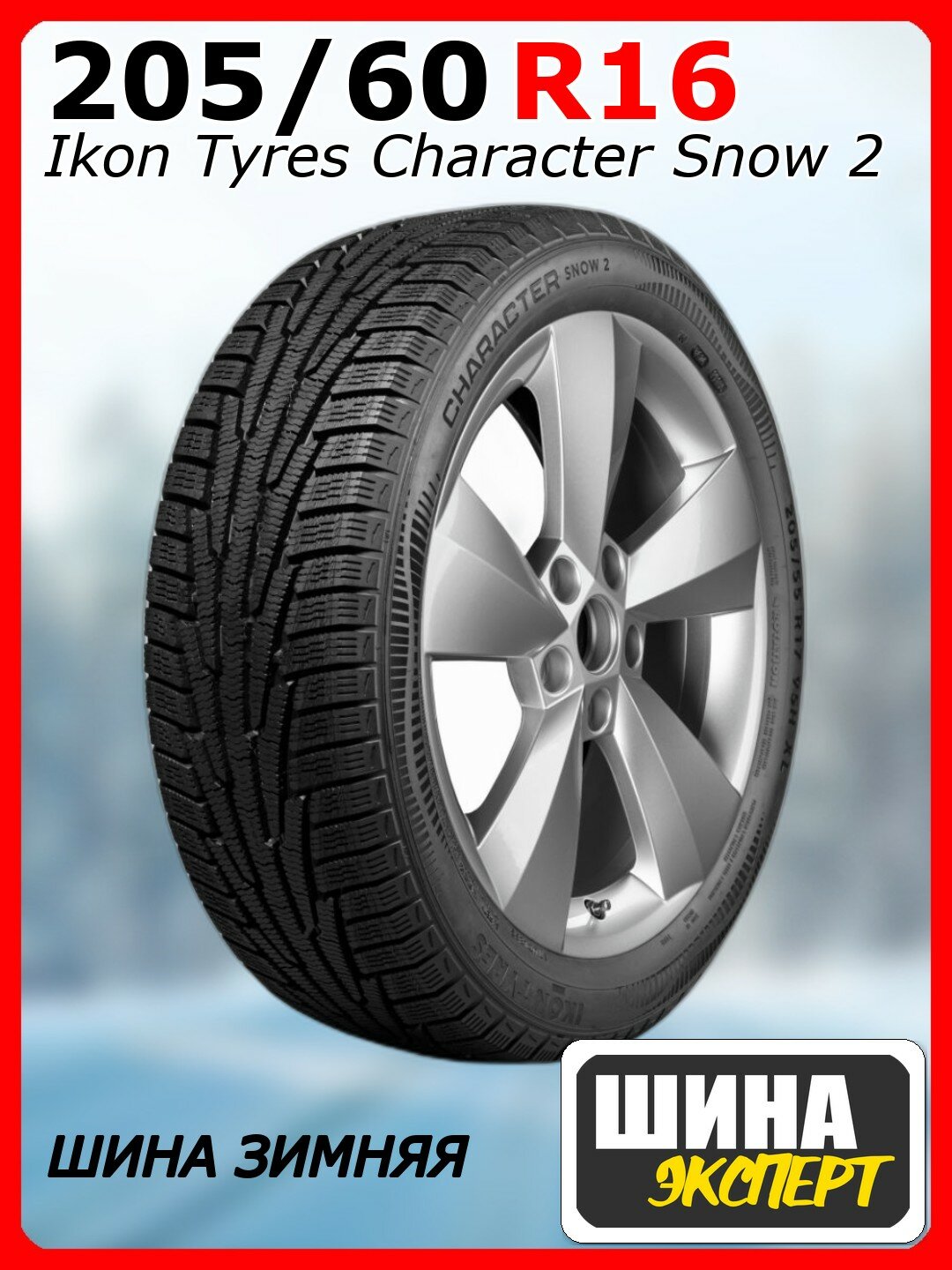 Шина зимняя нешипованная Ikon Tyres 205/60/16 R 96 Ikon Character Snow 2 XL для легковых автомобилей T742970