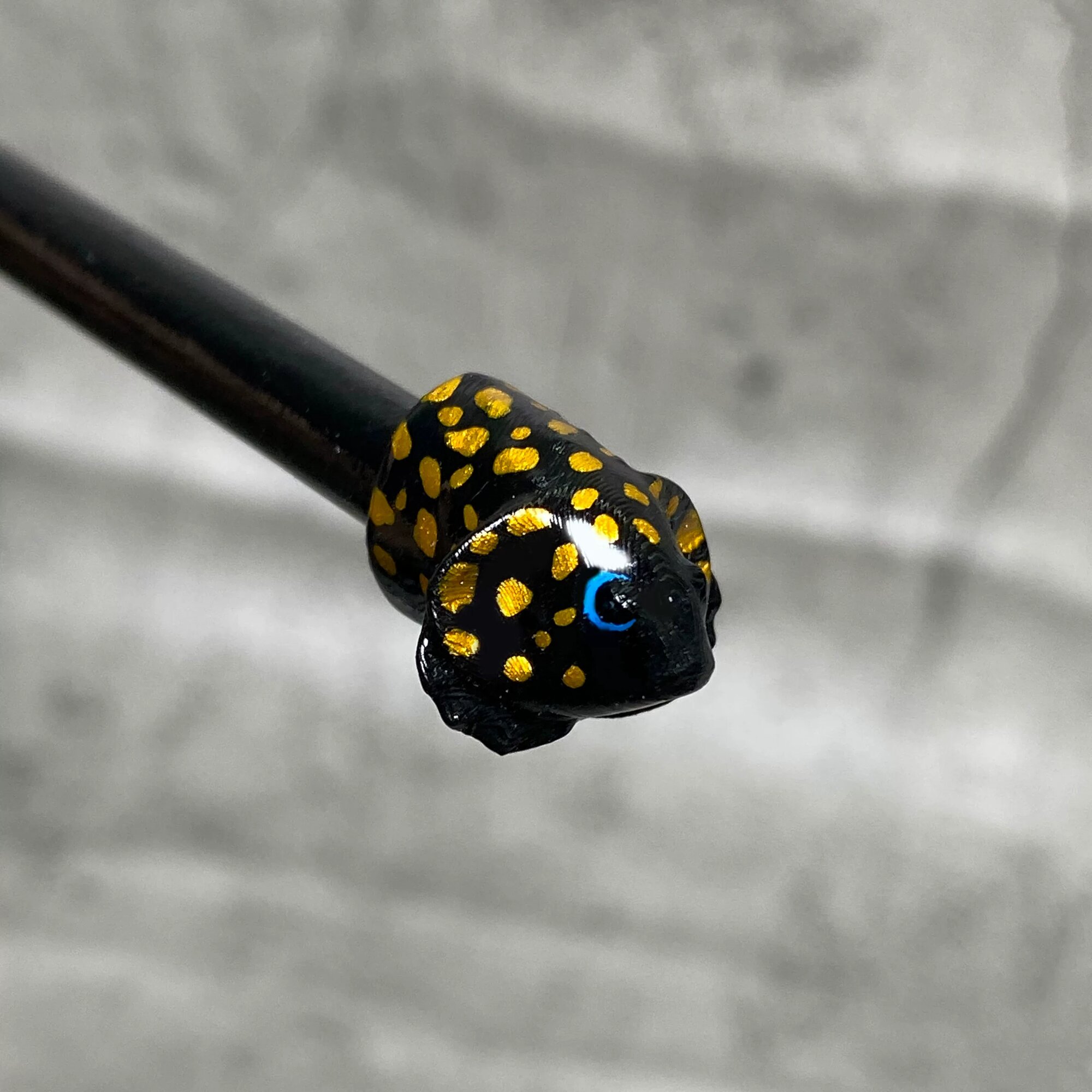 Ручная работа интерактивная игрушка для рыбок, черно-золотая серия, натуральные материалы