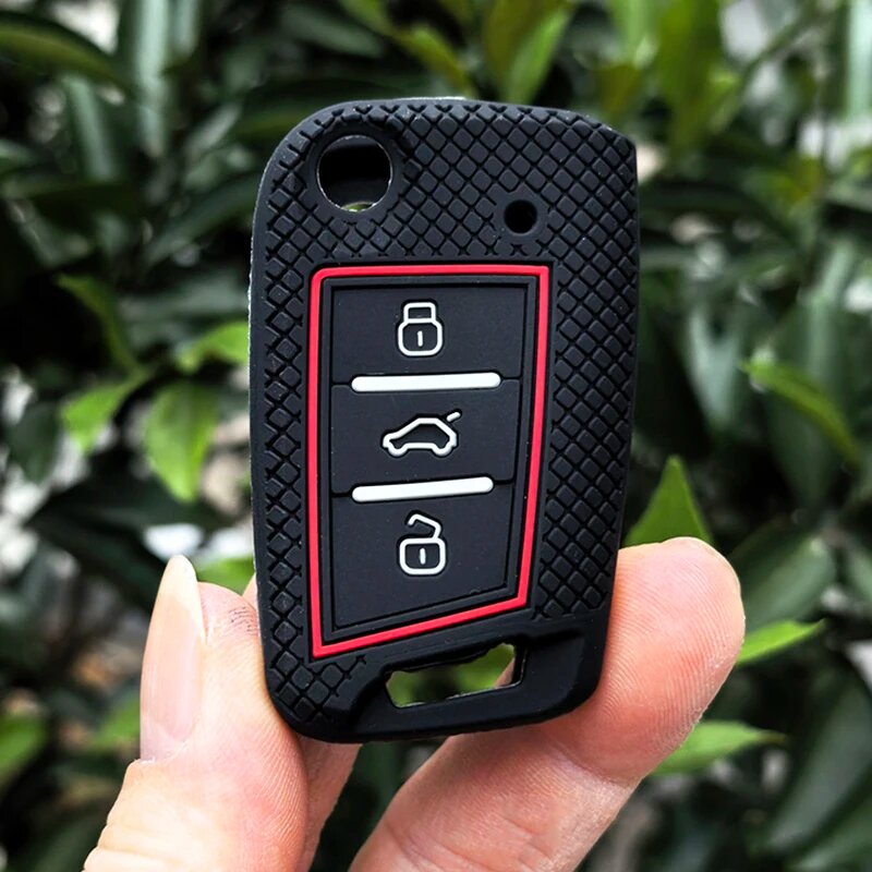 Чехол для ключей VW Golf 7 GTI POLO T-Cross T-Roc Touran Tiguan Skoda Octavia Rapid Kodiaq Fabia Seat Ibiza Leon Ateca Arona