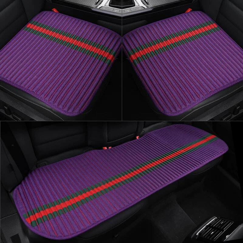 Фиолетовый комплект сиденья автомобиля для всех сезонов с наполнителем из хлопка