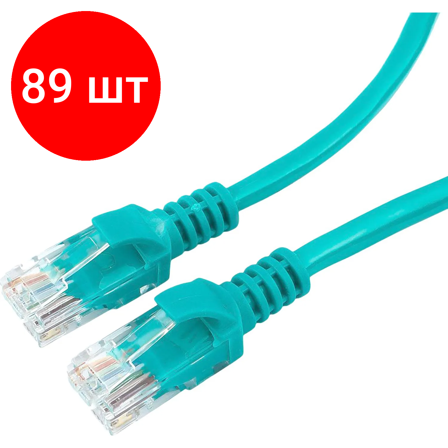 Комплект 89 штук, Патч-корд UTP Cablexpert кат.5e PP12-0.25M/G, 0.25м, зелёный