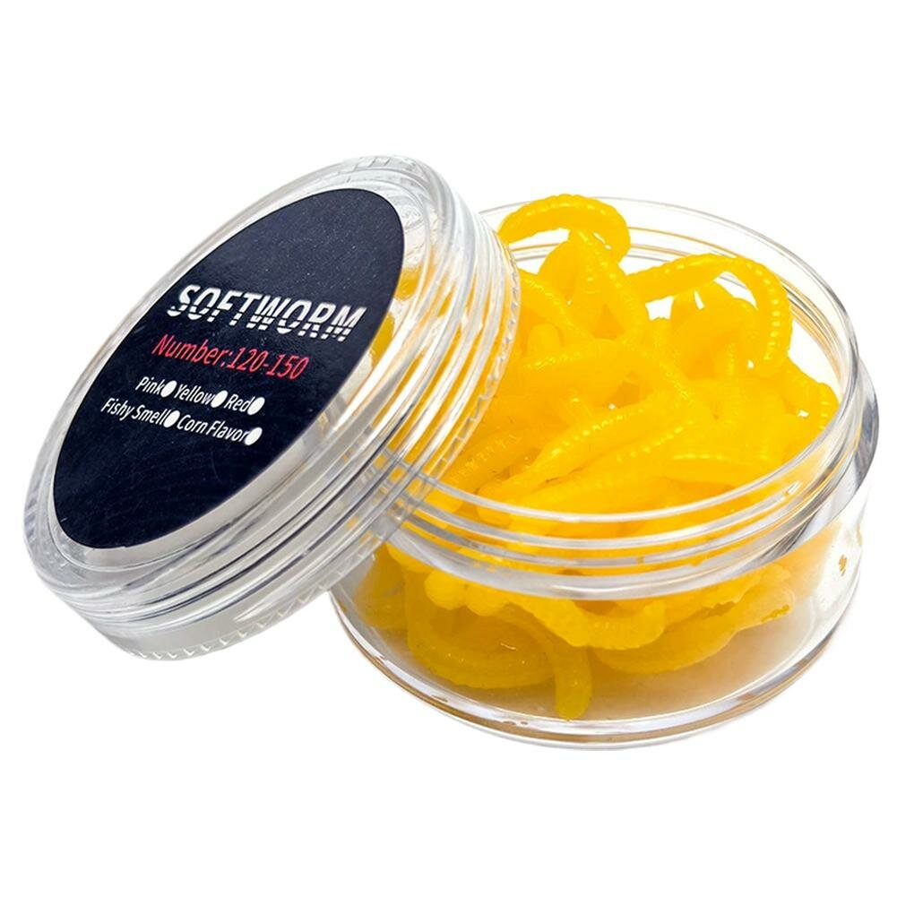 Динамический плавающий мотыль, силиконовая приманка для донной и безкивковой ловли, имитация личинки на карася и карпа