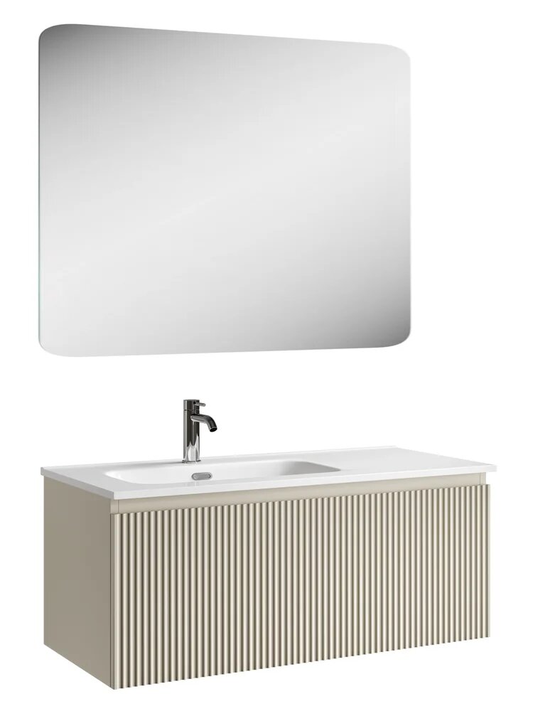 Мебель для ванной комнаты Sancos Snob R 1.0 100, L beige soft