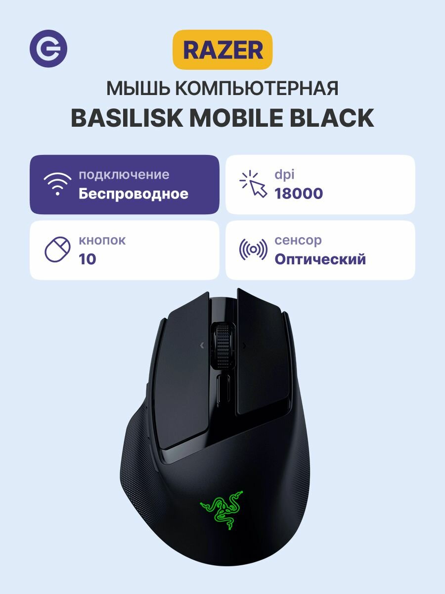 Мышь игровая RAZER Basilisk Mobile (RZ01-04310100-R3G1)