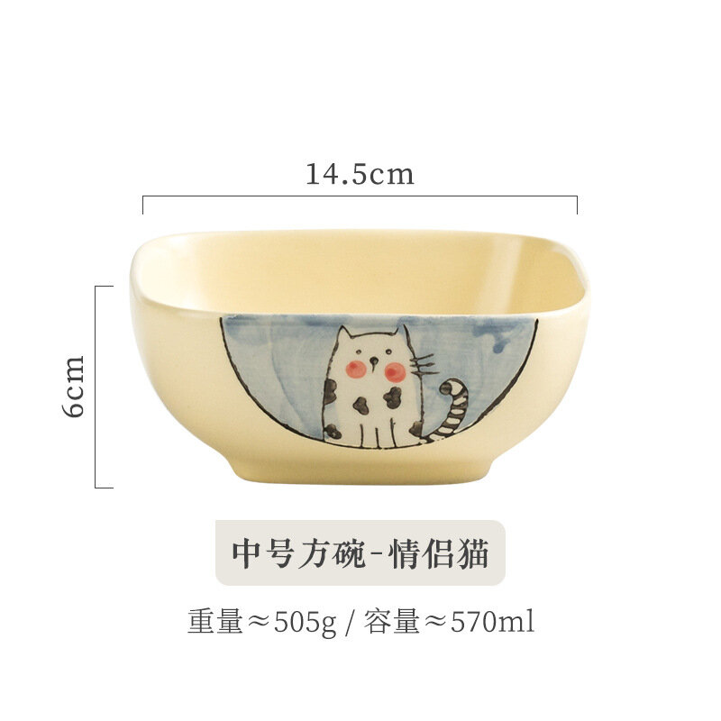 Квадратная миска, маленькая миска, керамическая миска, милая миска, тарелка для чая, тарелка для закусок, миска для сухофруктов, высокая эстетика