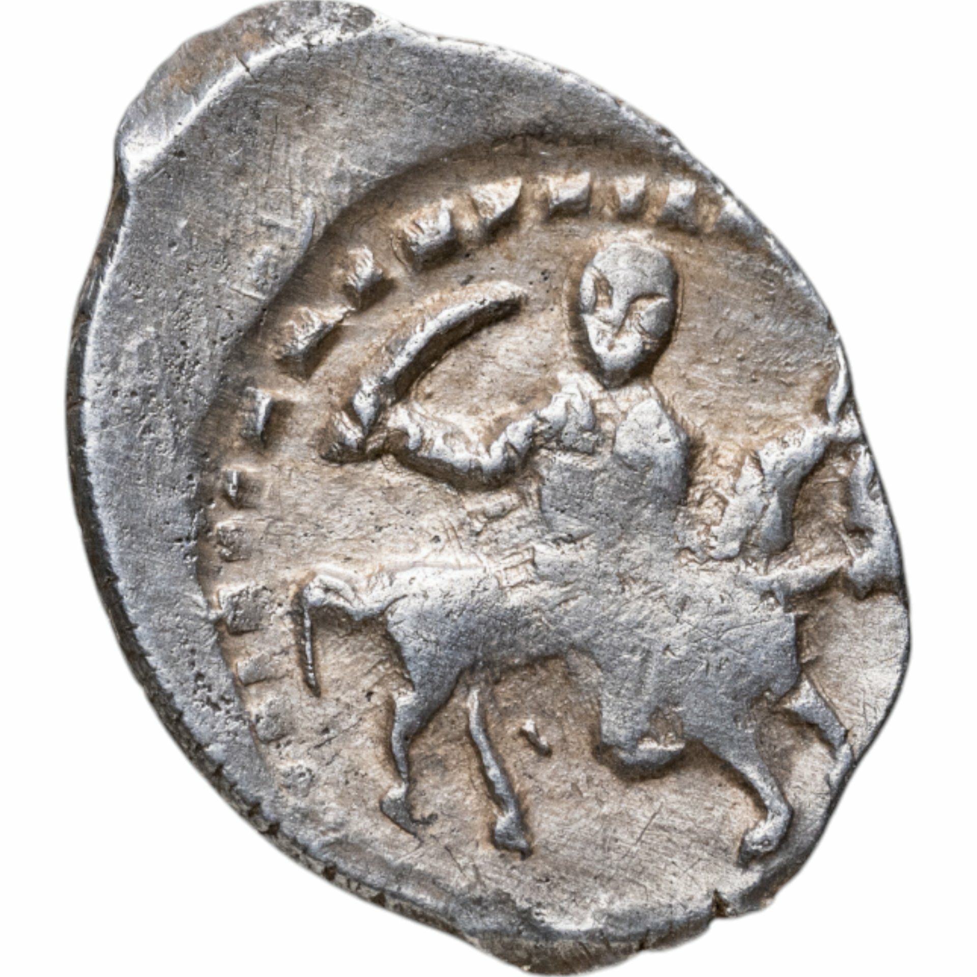 Иван IV Васильевич "Грозный" Копейка "Мечевая" чекан Пскова, Серебро, в сохранности VF-XF