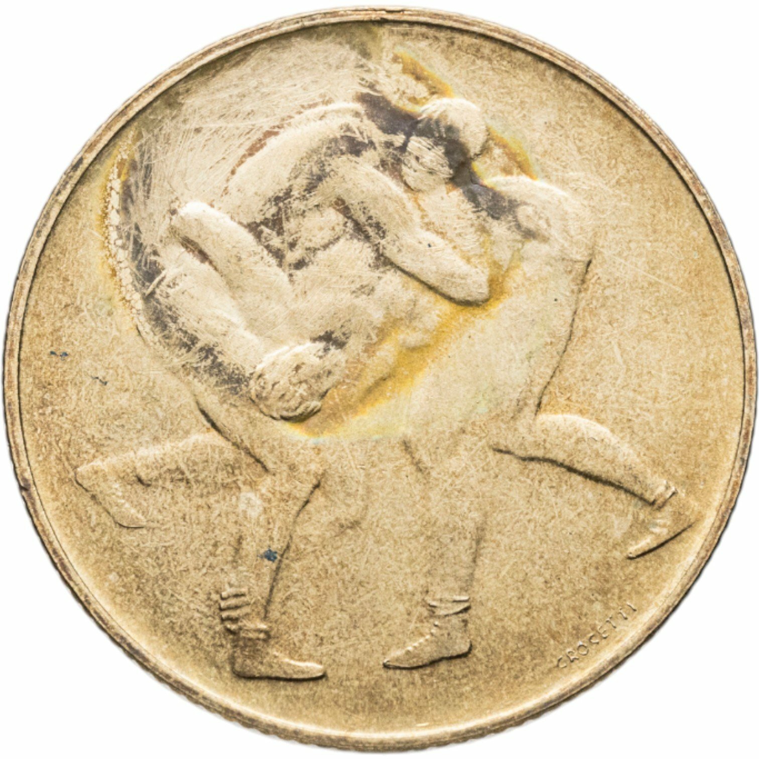 Сан-Марино 200 лир lire 1980 XXII летние Олимпийские Игры, Москва 1980, Бронза, в сохранности AU