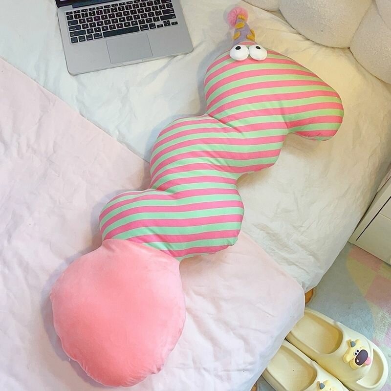 Волнистая милая длинная подушка в форме облака для девочек, подушка для ног у кровати, подушка для сна, артефакт для сна на боку, подушка для кровати